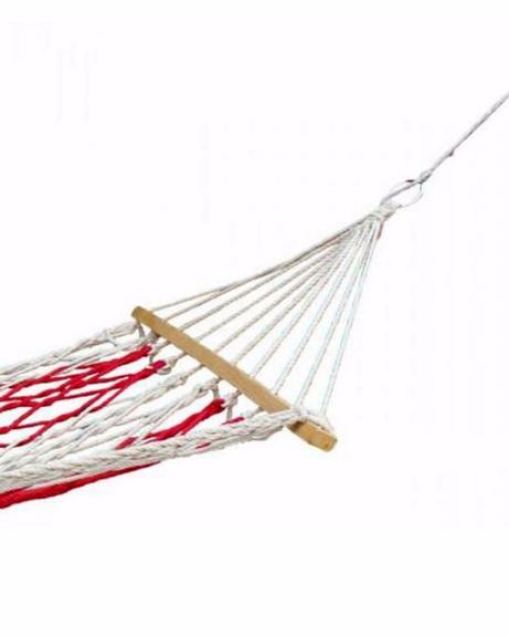 Buy Hammock Swing Red and White in Pakistan | Laptab